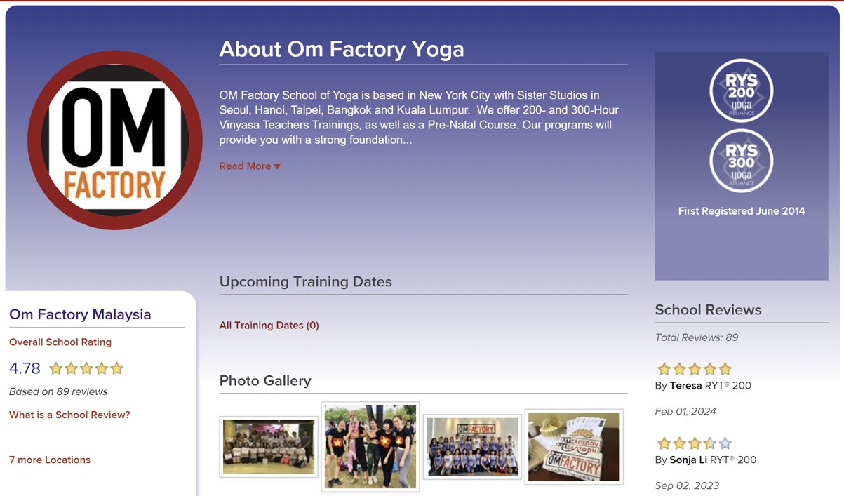 Teacher Training - OM Factory Malaysia - Aerial Fitness Teacher ...